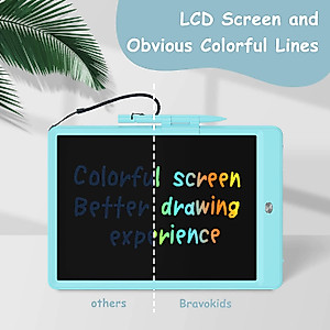 bravokids LCD Writing Tablet Doodle Board 10 Inch, 10 inch Colorful Doodle Board 2 Pack