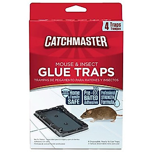 Mouse & Insect Glue Traps, Baited, 4-Pk.