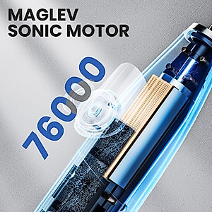 Oclean Electric Toothbrush for Adults, Sonic Toothbrush Soft Gum Care, Whitening, 180 Days Battery Life, IPX7 Waterproof, 76000 VPM Motor, USB C Rechargeable, White