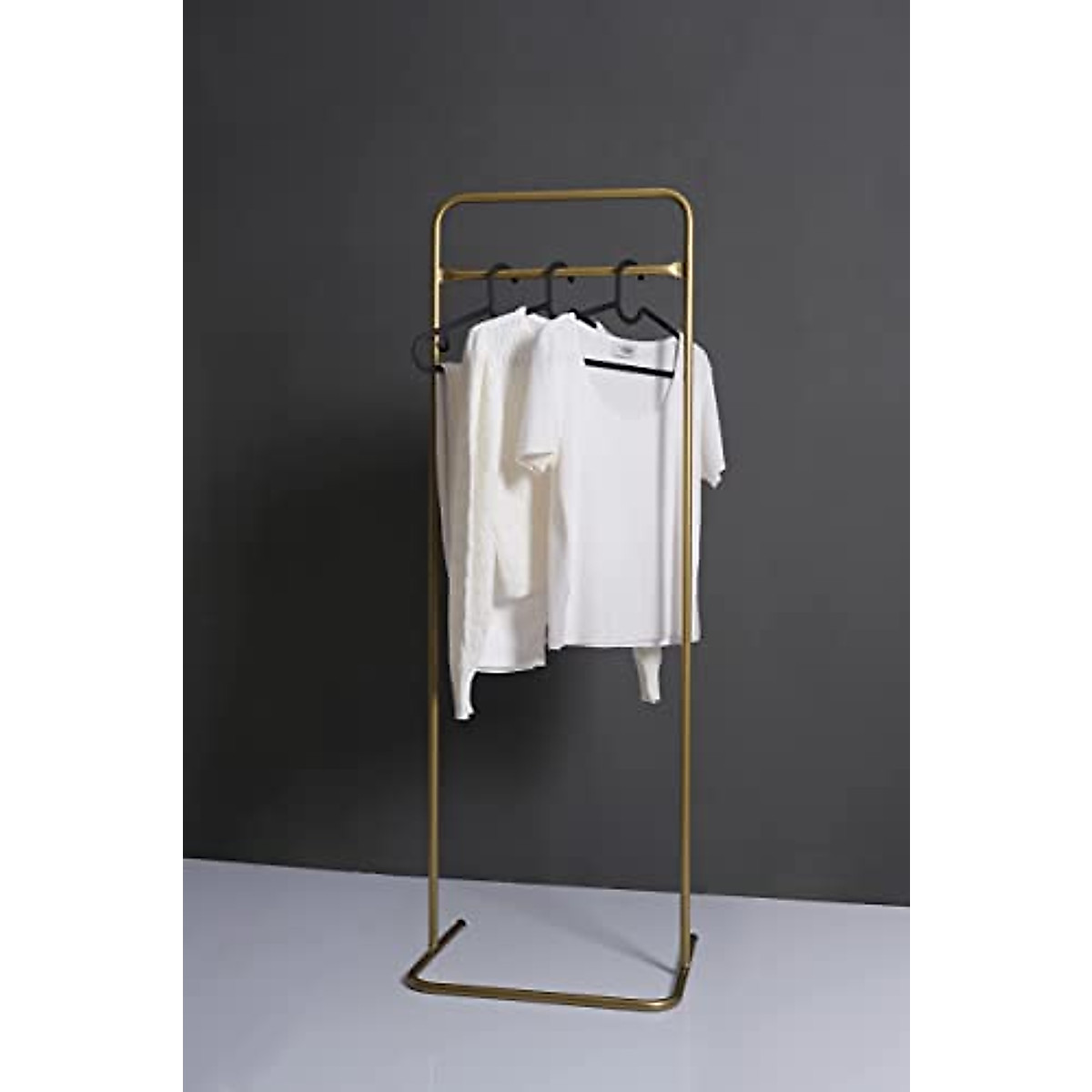 Lofty Garment Rack,Clothing Racks For Hanging Clothes,Metal Strong Heavy Duty Hanging Clothes Rack for Small Spaces and Rooms,Metal Garment racks ,Pipe Clothing Rack,Portable Clothes Rail,Gold