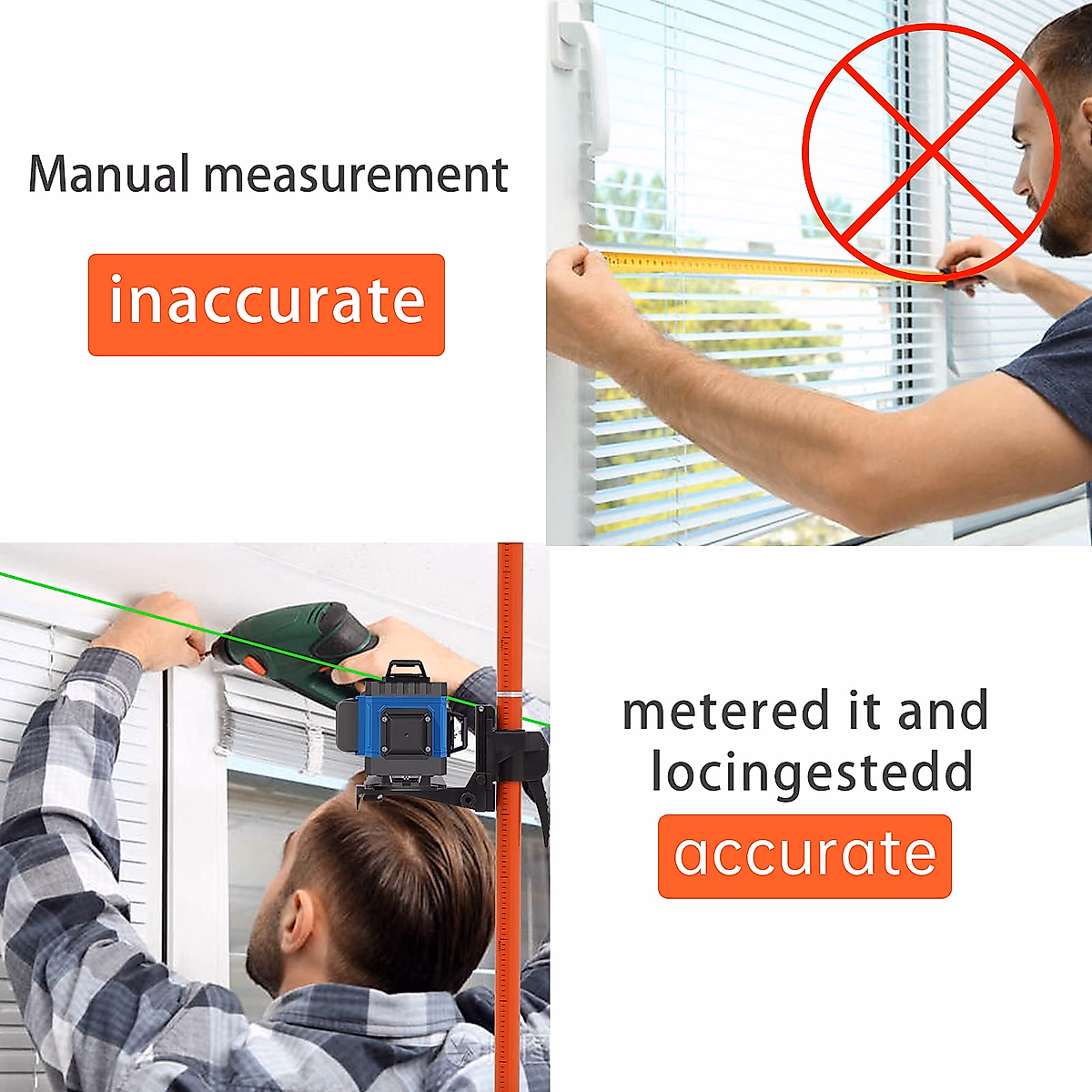 Laser Level Pole， Telescoping Tripod Pole 12FT/3.7M with Tripod Adjustable Mount 5/8''&1/4'' Thread for Bosch Dewalt Rotary and Line Rotary Lasers (MP2 Pole with Tripod)