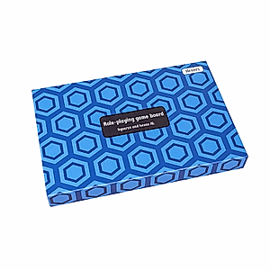 Hexers XL Role-Playing Game Board, Vinyl Mat Alternative Compatible with Dungeons and Dragons DND, Pathfinder, RPG, 44 inches on 34 inches with 1 inch Squares and Hexes, Foldable and Dry Erase