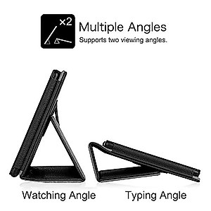 SAMSUNG 2020 Galaxy Tab A7 10.4” Inch 32 GB Wi-Fi Android 10 Touchscreen International Tablet Bundle – MDTec PU Leather Case, Screen Protector, Stylus and 32GB microSD Card [Gray]