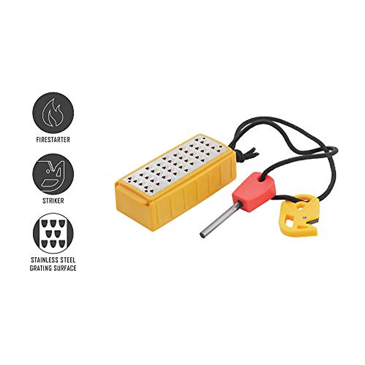 Smith's Pack PAL 50635 Tinder Maker with FIRE Starter Yellow