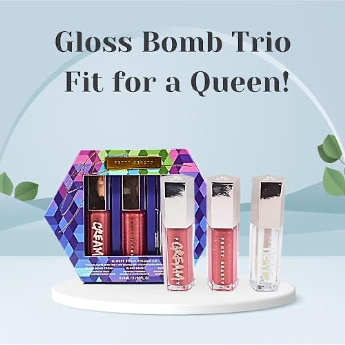 Fenty Beauty by Rihanna Glossy Posse Volume 6.0 Full-Size Gloss Bomb Trio