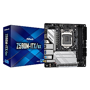 ASROCK Z590M-ITX/AX LGA1200/ Intel Z590/ DDR4/ SATA3&USB3.2/ M.2/ WiFi&Bluetooth/Mini-ITX Motherboard