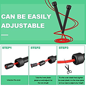 24 Pcs 9.2 ft Versatile PVC Jump Rope for Cardio Fitness, Adjustable Skipping Rope Multicolored Speed Rope Workout Jumprope for Men Women Kids Adults Exercise Christmas Gift