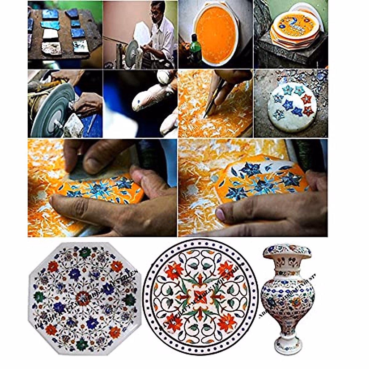 48" x 30" Inch Black Marble Dining Table Top/Coffee Table Top Italian Pietra Dura Design Outdoor Indoor Table, Office Table, Conference Table, Piece Of Conversation, Family Heir Loom