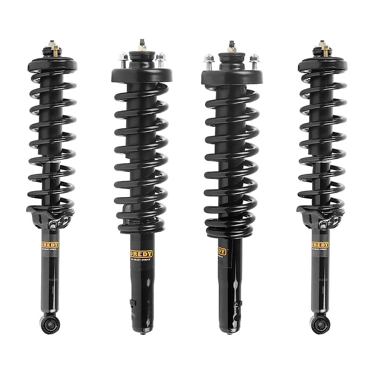 OREDY 4 pcs Front Rear Struts w/Coil Spring Suspension Kit Replacement for 1997-2001 Honda CR-V -171583 171325