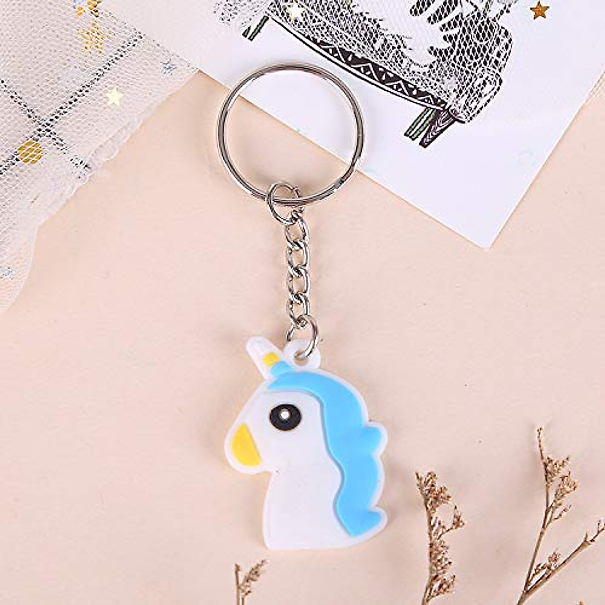 KINGFOREST 100PCS Split Key Ring with Chain 1 inch and Jump Rings,Split Key Ring with Chain Silver Color Metal Split Key Chain Ring Parts with Open Jump Ring and Connector.