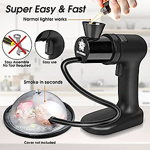 Safer US- Design Smoking Gun Making Smoked Flavor Meat Veggies Drinking in Few Seconds-Gift Box and Storage Packing…