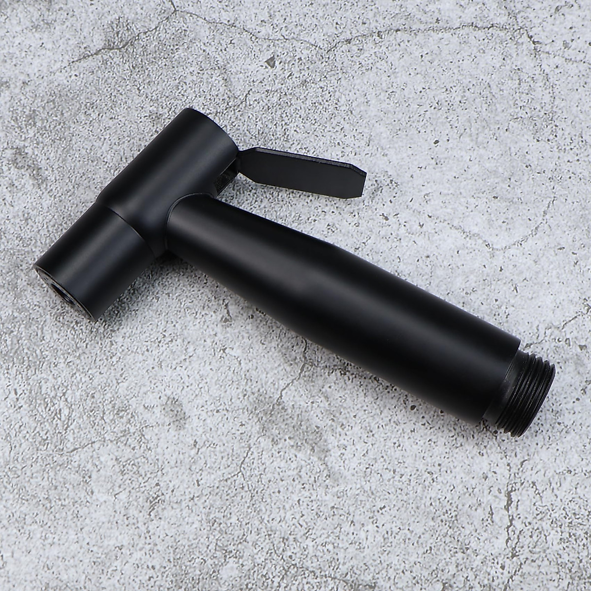 Tenorbass 2 Pcs Bidet Sprayer Head for Toilet, Handheld Jet Spray Stainless Steel Adjustable Water Pressure Toilet Shower Spray for Cloth Diaper, Only Sprayer Head for Bathroom Cleaning, Black