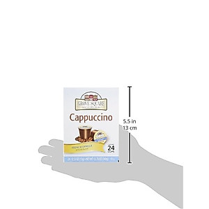 Grove Square Cappuccino Cups, French Vanilla, Single Serve Cup for Keurig K-Cup Brewers, 24 Count (Pack of 2)