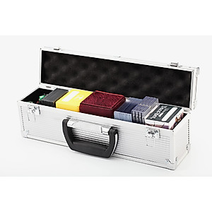 Black Metal Storage Case for TCG, Deck Box, MTG, Magic, FaB, Yugioh, Trading Cards, toploader, EDH, Commander, PTCG, TCG