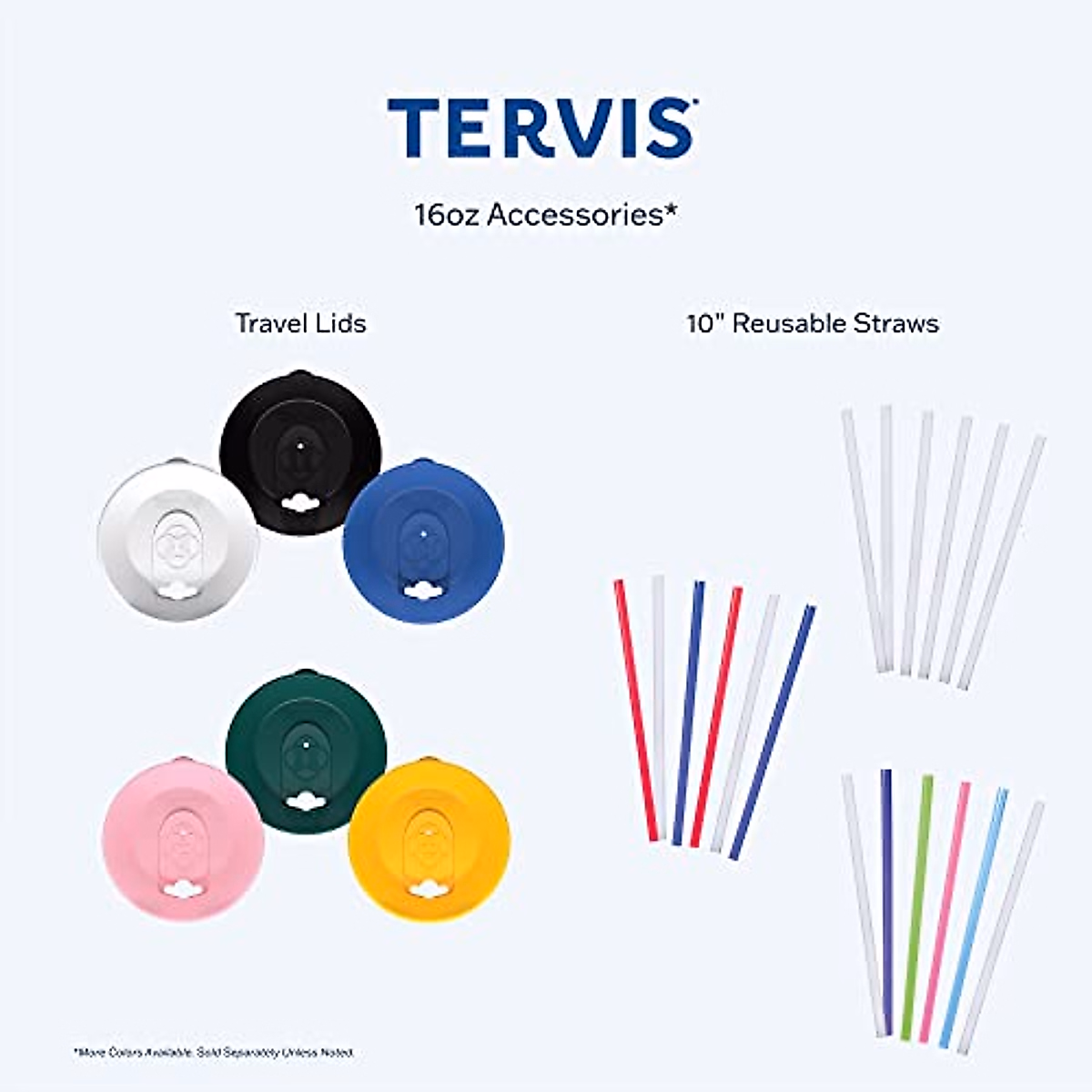 Tervis Colorful Camper Made in USA Double Walled Insulated Tumbler Travel Cup Keeps Drinks Cold & Hot, 16oz, Classic - Lidded