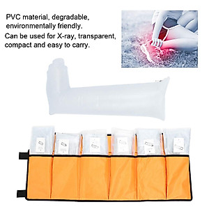 Leg Air Splint, First Aid Air Splint Kits, Inflatable Plastic Splint with Hand Wrist Elbow Arm Foot Ankle for Home Outdoor Emergency Use, Set of 7