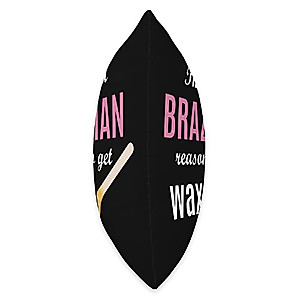 Waxing Gifts for Estheticians and Cosmetologists Brazilian Reasons to Get Esthetician Wax Quote Throw Pillow, 18x18, Multicolor