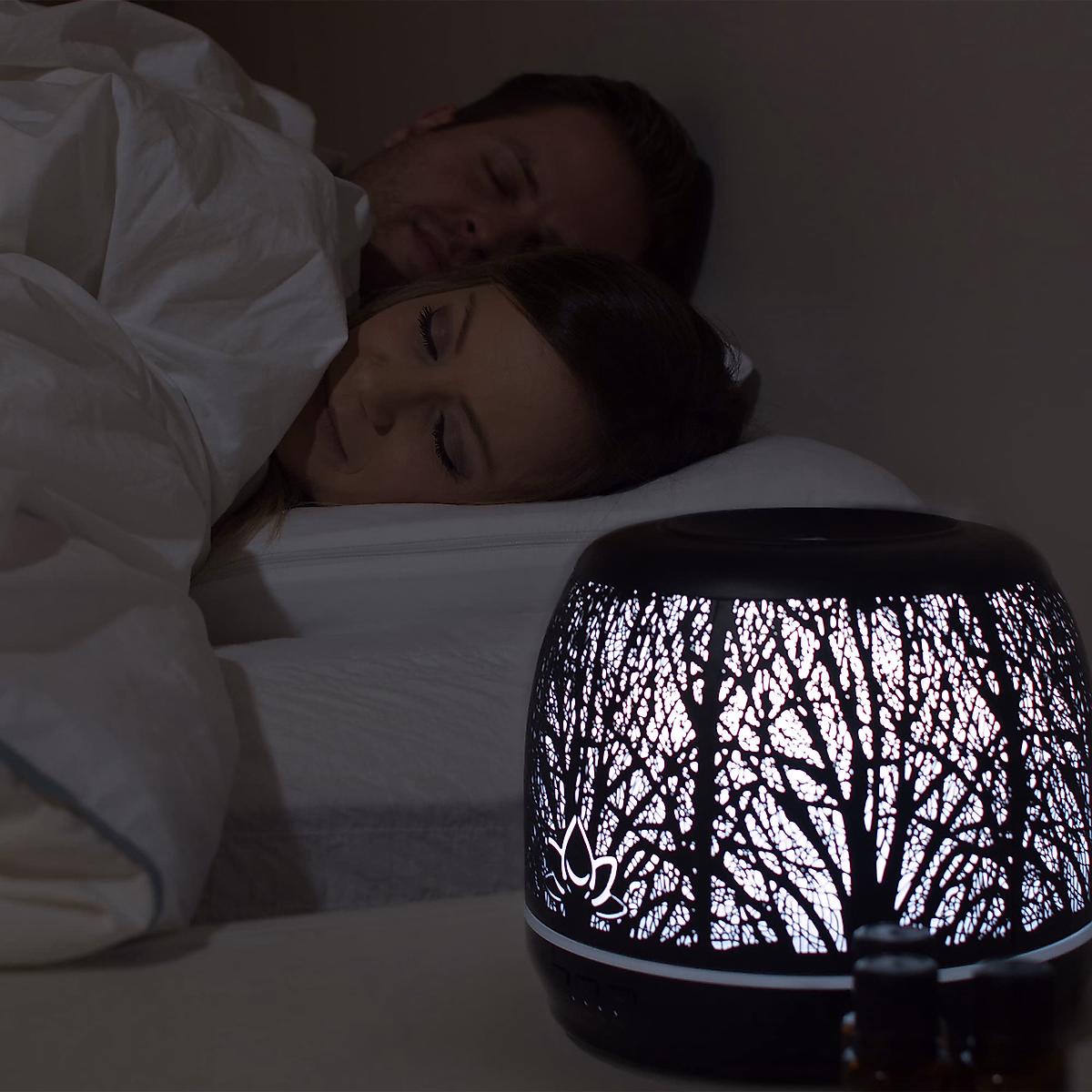 Aroma Outfitters Large Iron Essential Oil Diffuser | Aromatherapy Diffuser That Purifies Air | Ultrasonic Humidifier 7 Color LED Lights | Home Essentials | Scent Diffuser | Large Water Tank of 500mL