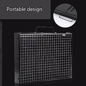 JINDAO-URG Barbecue Grill, Folding Portable Charcoal Barbecue Table, Barbecue Brush, Camping Grill Stove, Camp Stove, Garden Outdoor Cooking Fun, Barbecue Tools Set 3-5 People URG