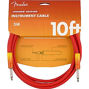 Fender Instrument Cable, 1/4" Straight, Tequila Sunrise (990810200)