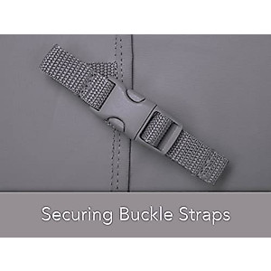 Covermates Square Patio Accent Table Cover - Water-Resistant Polyester, Mesh Ventilation, Patio Table Covers-Charcoal