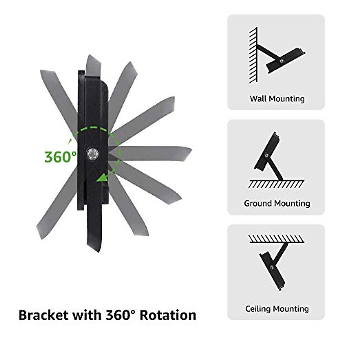 LE LED Flood Lights Outdoor 50W, 4200LM 5000K Daylight White Super Bright Lighting, IP65 Waterproof, Flexible Stand Outdoor Floodlights for Garden, Yard, Party and Patio, 2 Pack