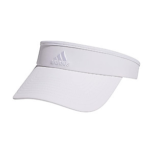 adidas Women's Match Visor, one Size Flexible Open-Back Spring fit for Sun Protection and Outdoor Activity, White/White