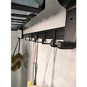 Hanrace 24Inch Towel Racks for Bathroom,Bathroom Storage,No-Drill Towel Rack,Wall Mounted Bath Towel Holder