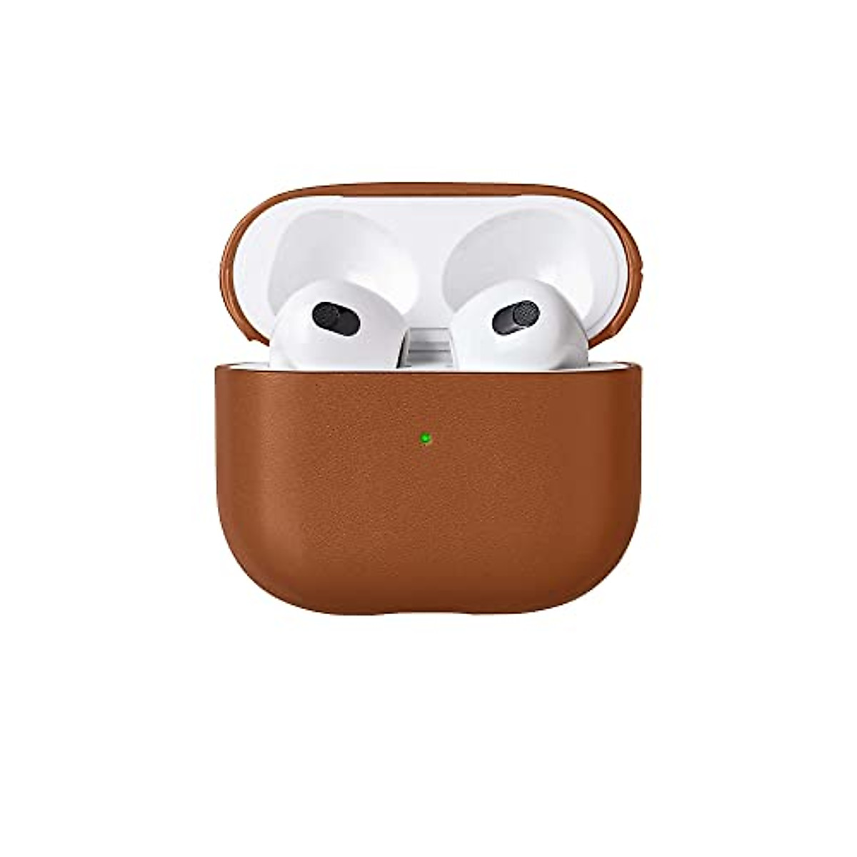 Native Union Leather Case for AirPods (3rd Gen) – Handcrafted Fully-Wrapped Genuine Italian Leather case – Compatible with Qi Wireless Chargers – for AirPods (Tan)