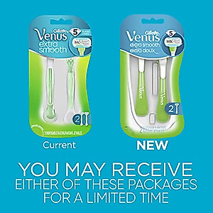Gillette Venus Extra Smooth Green Disposable Women's Razors - 2 Count
