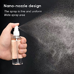 ZEJIA 40 Pack Small Spray Bottle, 2.7oz/80ml Travel Spray Bottle, Empty Fine Mist Spray Bottles, Refillable Mini Spray Bottles with Labels