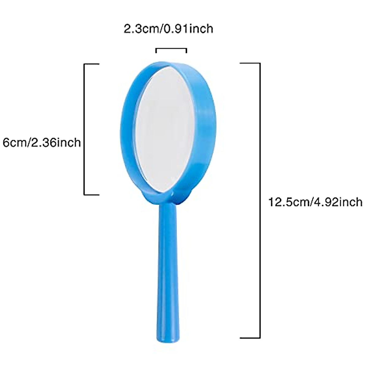 Magnifying Glass Kids Plastic Magnifier 18 Pack Hand Lens Mini Handheld Magnifying Lenses for Children Science Class Outdoor Observation Party Fun Tool IRCHLYN