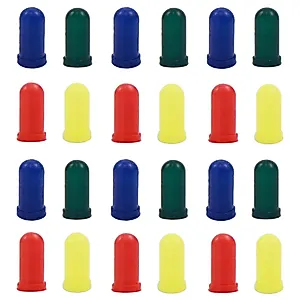 XPT01 100pcs Blue/ Red /Yellow /Green Caps / Covers for 3mm Grain of Wheat Bulbs LEDs for Model Train Layout New