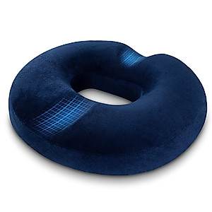 HOMCA Donut Pillow for Tailbone Pain, Hemorrhoid Pillows for Sitting After Surgery, Memory Foam Coccyx Cushion for Postpartum Pregnancy, Car Seat Office Chair Cushion for Pressure Relief