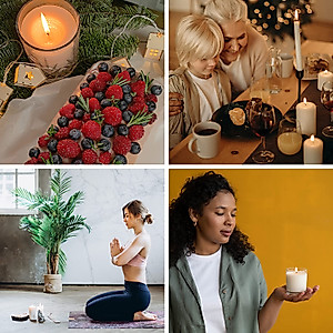 TheAmbrella Candle Wicks 100Pcs- 6inch Long Pre-Waxed Wicks with 100 Wick Stickers & 3-Hole Wick Centering Tool - Low Smoke & Longer Burning Time - Perfect for DIY Candles