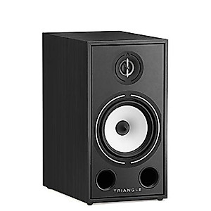 triangle - BOREA BR03 Hi-Fi Bookshelf Speakers - Power handling 100W - Output 90 dB/W/m - Versatile Music and Home Cinema - 206 x 380 x 314 mm - Black (Pair)