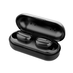 MOHALIKO Wireless Earbuds, L13 TWS Bluetooth 5.0 Wireless HiFi Music Earphones Waterproof Sports Earbuds for Work, Home Office Black