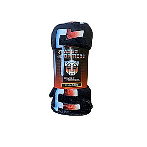 Transformers Hasbro Autobot Symbol 80's Cartoon Printed Plush Throw Blanket