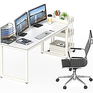 SHW Artwork Solo Desk, White