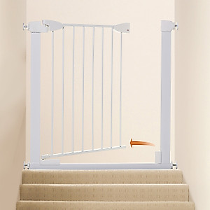 Dreambaby Boston Auto Close Gate with Ezy Check Indicator, White