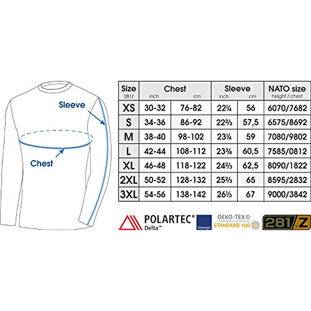 281Z Mens Military Moisture Wicking Base Layer Shirt - Tactical Training Army Professional - Polartec Delta - Odor Resist - Cool Touch (Coyote Brown, Large)