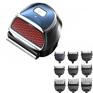 SUYOOULIN Hair Clippers, Shortcut Self-Haircut Kit for Men, Self Grooming Rechargeable Hair Trimmer Professional Hair Cutting with 9 Limited Combs