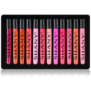 SHANY The Wanted Ones - 12 Piece Lip Gloss Set with Aloe Vera and Vitamin E