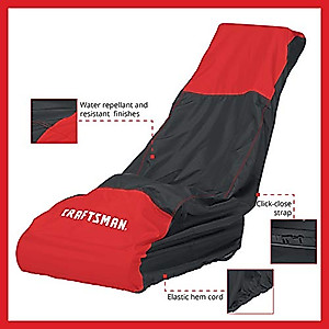 Craftsman Walk Behind Lawn Mower Cover black/red