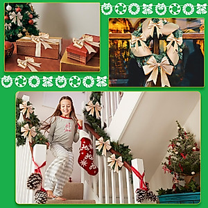 WILLBOND 50 Yards 2.5 Inch Christmas Velvet Wired Ribbon Fabric Decorative Ribbon for DIY Craft Bows Wreath Gift Wrapping Christmas Holiday Wedding Indoor Outdoor(Gold)