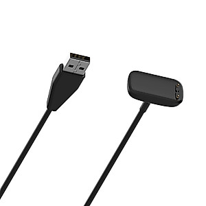 Threeeggs for Fitbit Charge 5 Charger with Reset Button, USB Charging Cable for Charge 5, Charge 6 & Fitbit Luxe (2-Pack, 3.3ft & 1.6ft)