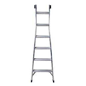 COSCO 20212T1ASE 16ft max Reach 2-in-One Extension Ladder, Steel Gray