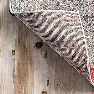 nuLOOM Dixie Contemporary Abstract Waterfall Area Rug, 8' 10" x 12', Rust