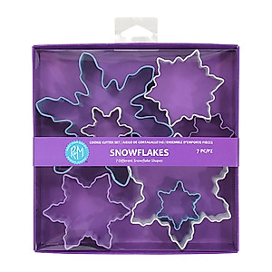 R&M International Snowflake Cookie Cutters, Assorted Sizes, 7-Piece Set