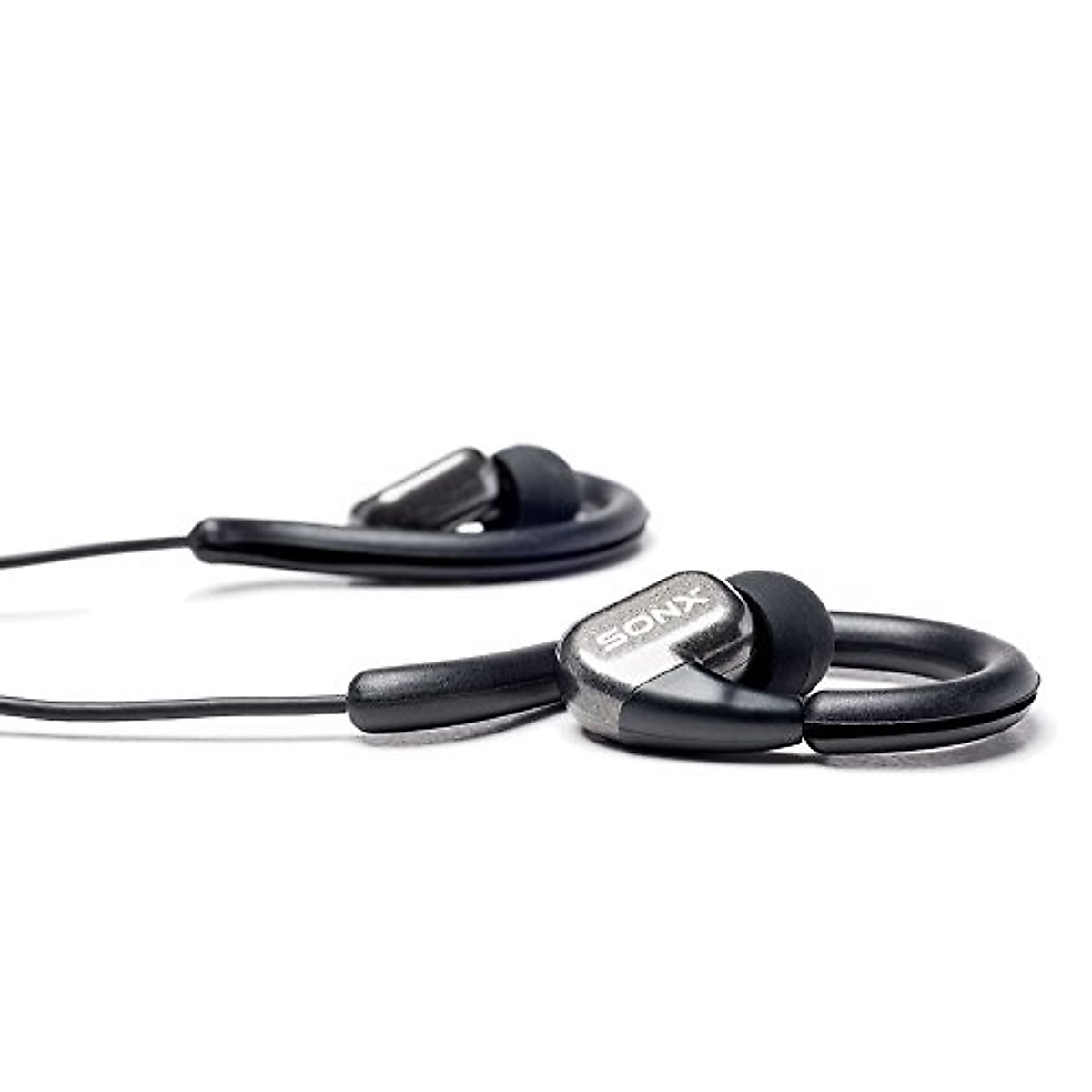 SONXTRONIC XDR-1000 BB Premium Fashion Soft Touch Earhook Earbud Sport Running Headphones with Microphone Bass Boxes Design